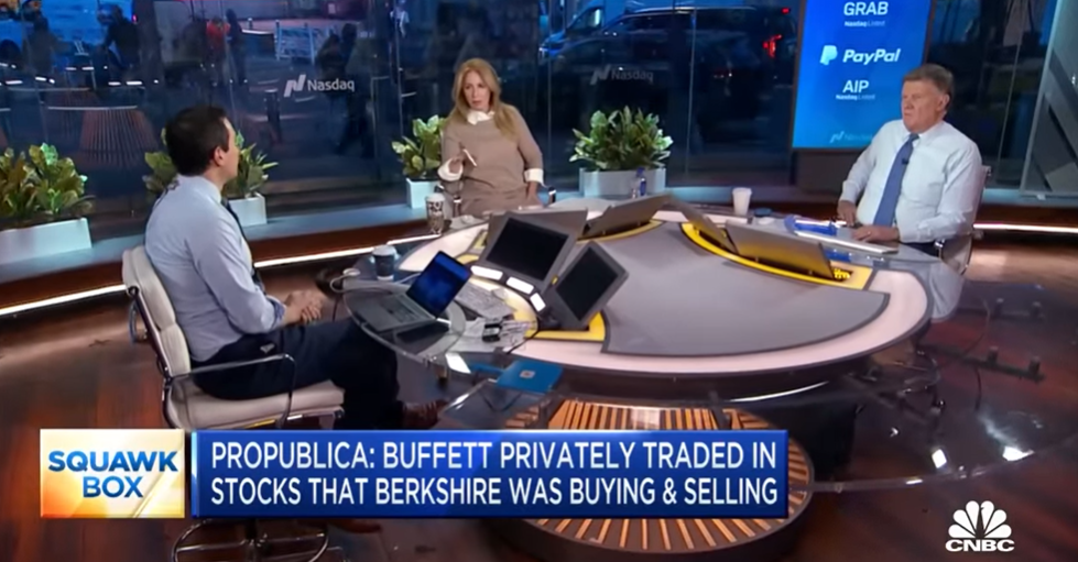On Thursday's program, ''Squawk Box'' co-anchors Andrew Ross Sorkin, Becky Quick, and Joe Kernen ...